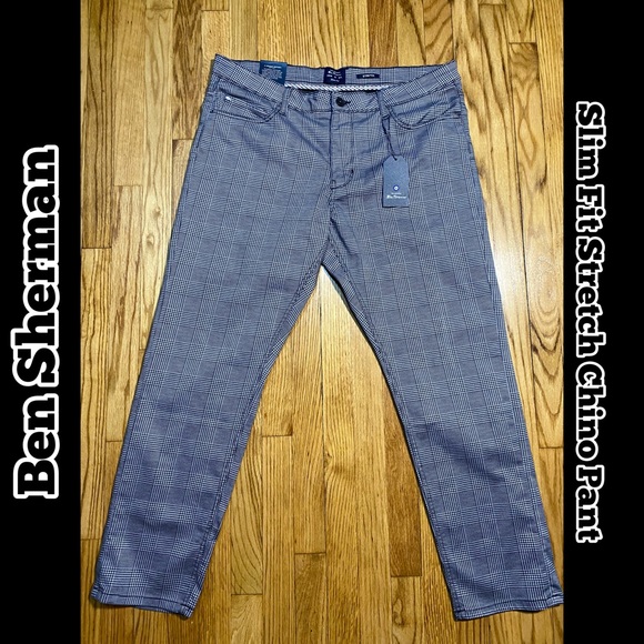 Ben Sherman | Pants | Ben Sherman Slim Fit Straight Stretch Cotton ...